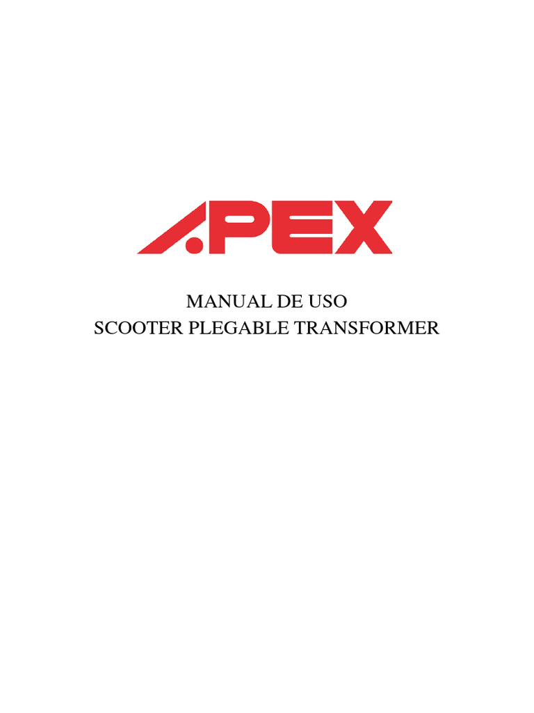 Manual Usuario User Guide Apex Transformer - 1 | PDF | Control remoto ...