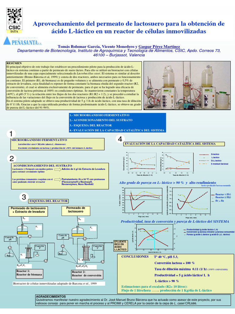 Aprovechamiento Del Permeato de Lactosue | PDF | Ácido láctico