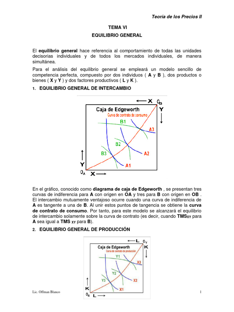 Equilibrio General | Descargar gratis PDF | Teoría del equilibrio ...