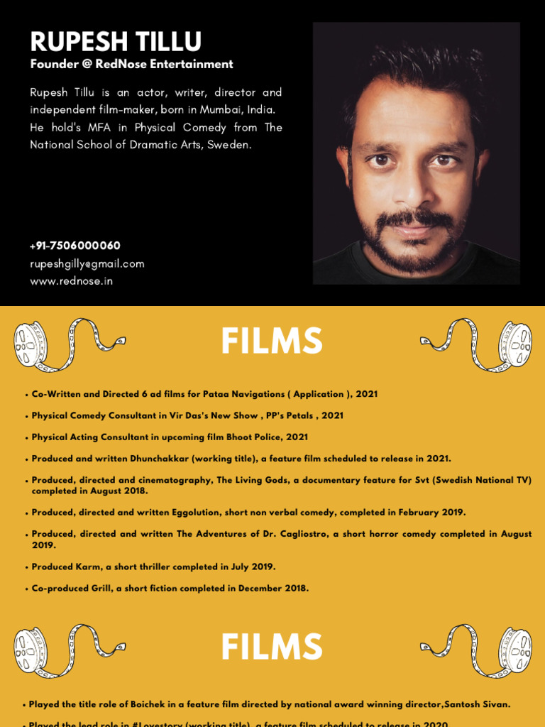 Rupesh Tillu Profile | PDF | Art