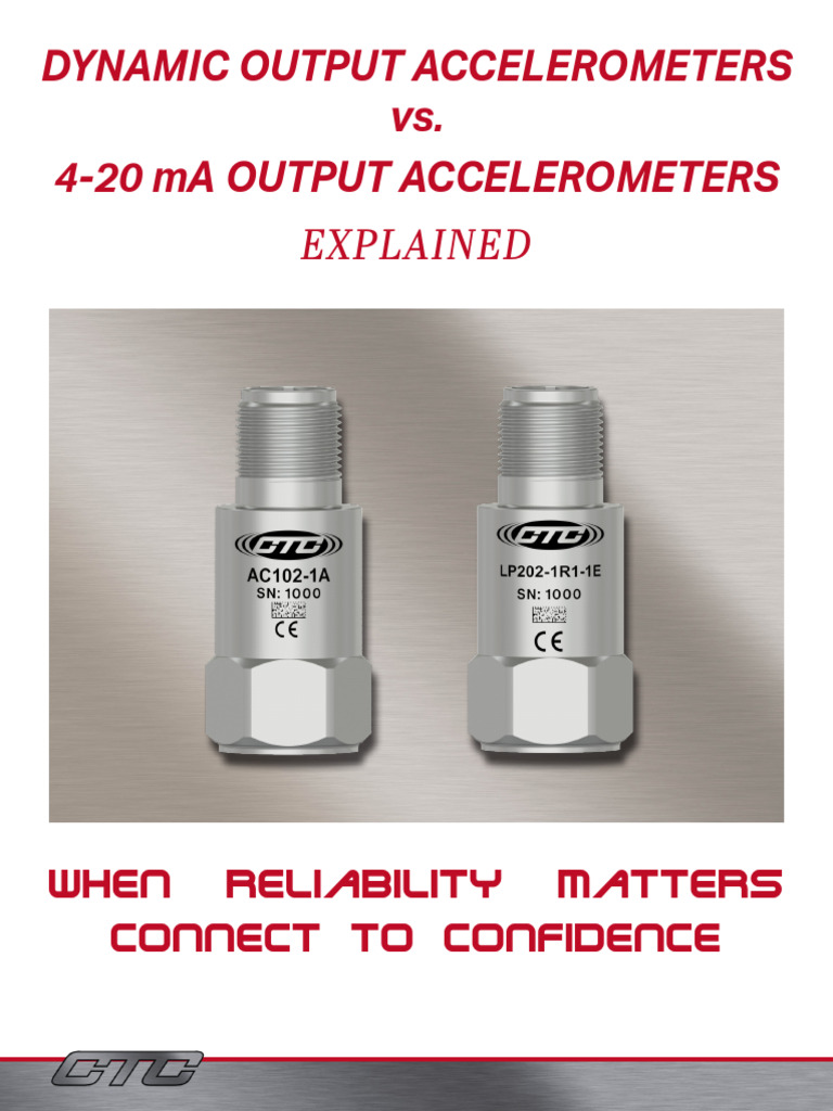 Dynamic Vs 4 20 Ma Accelerometers | PDF | Spectral Density | Accelerometer