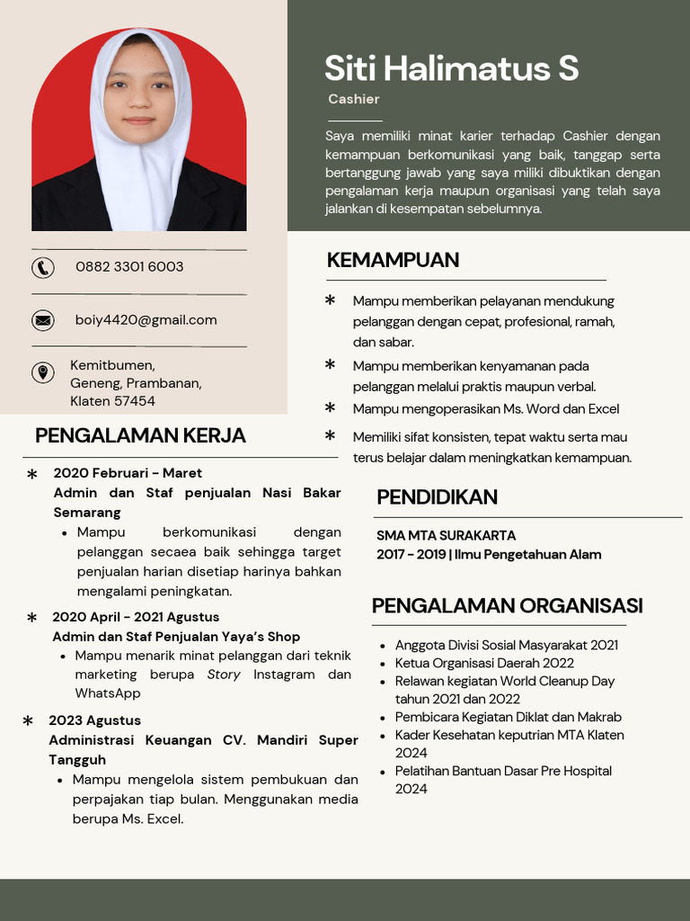 CV Siti Halimatus Sadiyah Kasir | PDF