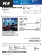 Globe Internet Bill Statement 2024 | PDF | Banks | Value Added Tax