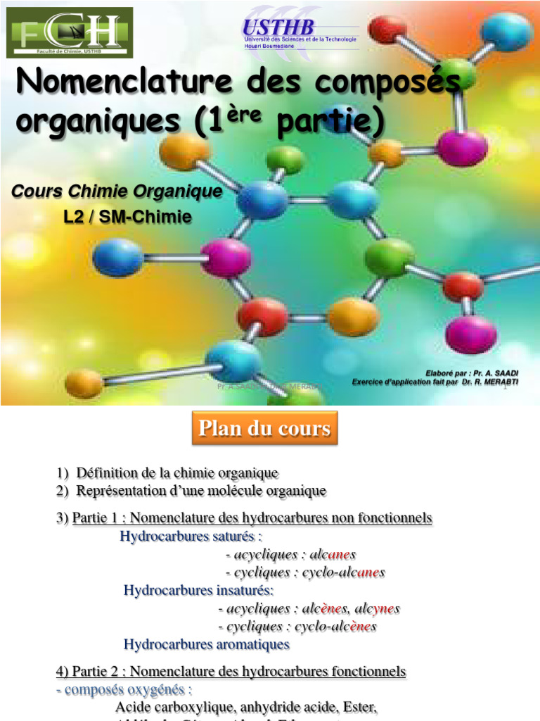 Nomenclature des Hydrocarbures Organique | PDF | Alcane | Composés ...