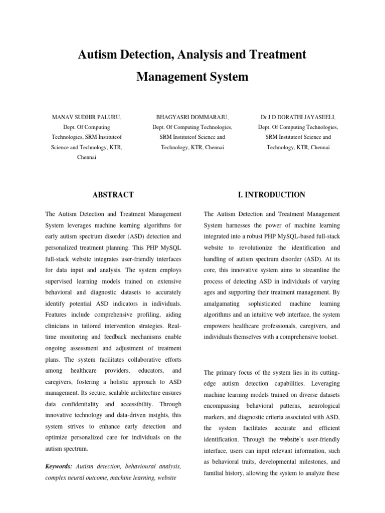 Autism BASE | PDF | Autism Spectrum | Machine Learning