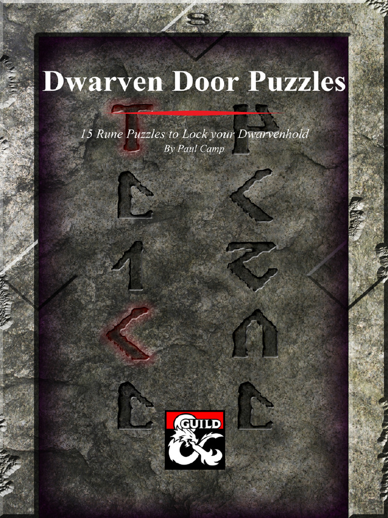 689979-Dwarven Door Puzzles | PDF | Wizards Of The Coast | Dungeons ...