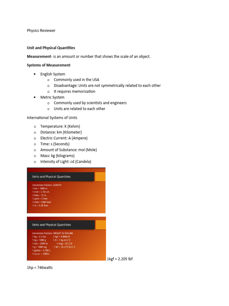 Physics Reviewer | PDF | Collision | Momentum
