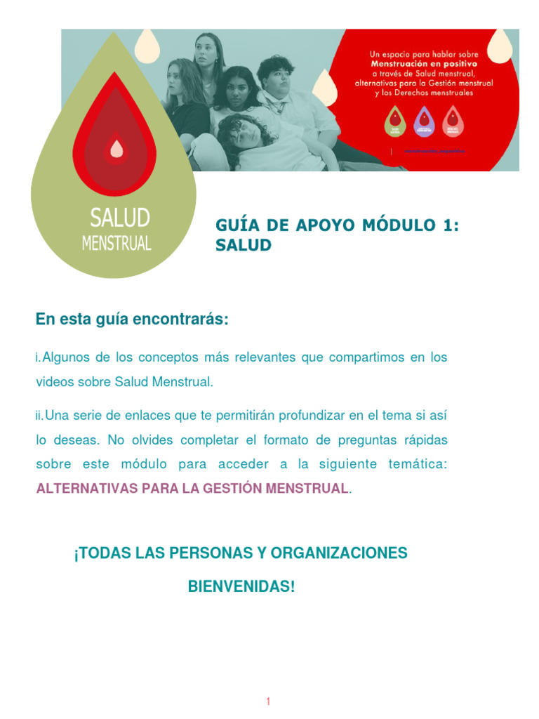 Guia Modulo Salud Menstrual | PDF | Menstruación | Ciclo menstrual