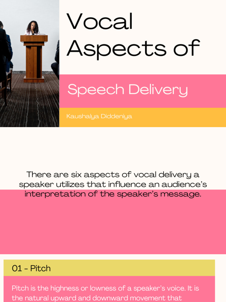 PUBLIC SPEAKING - Lesson 02 | PDF | Pitch (Music) | Fluency