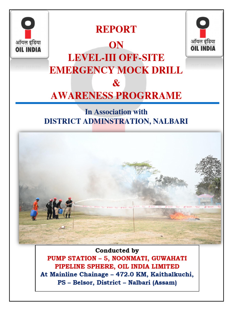 Level-III Emergency Mock Drill Report | PDF | Fires | Emergency Management