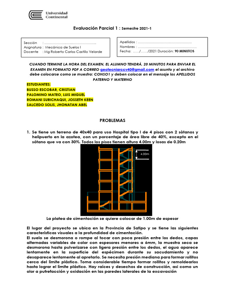Conso 1 PDF | PDF | Fundación (Ingeniería) | Sótano