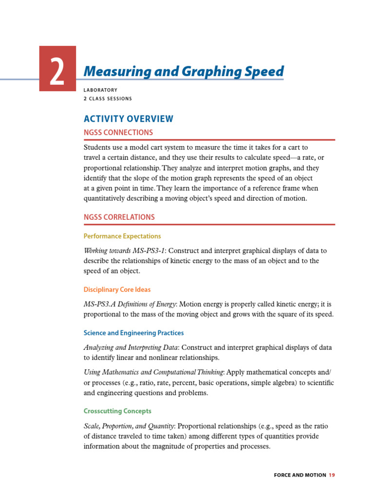 Sample Force and Motion TE | PDF | Acceleration | Velocity