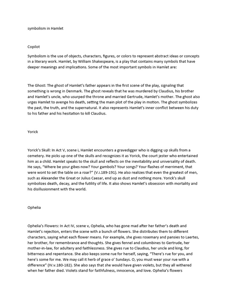 literary devices | PDF | Hamlet