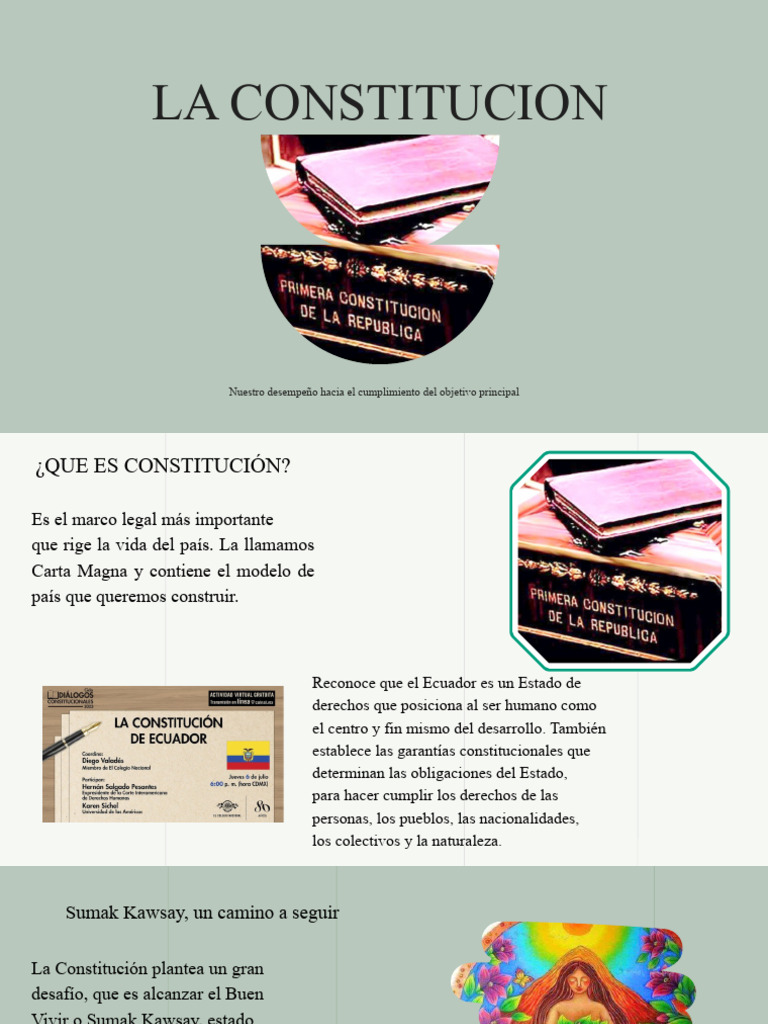 La Constitucion | PDF | Constitución | Separación de poderes