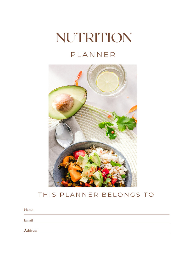 Comprehensive Nutrition Planner | PDF | Meal | Cooking