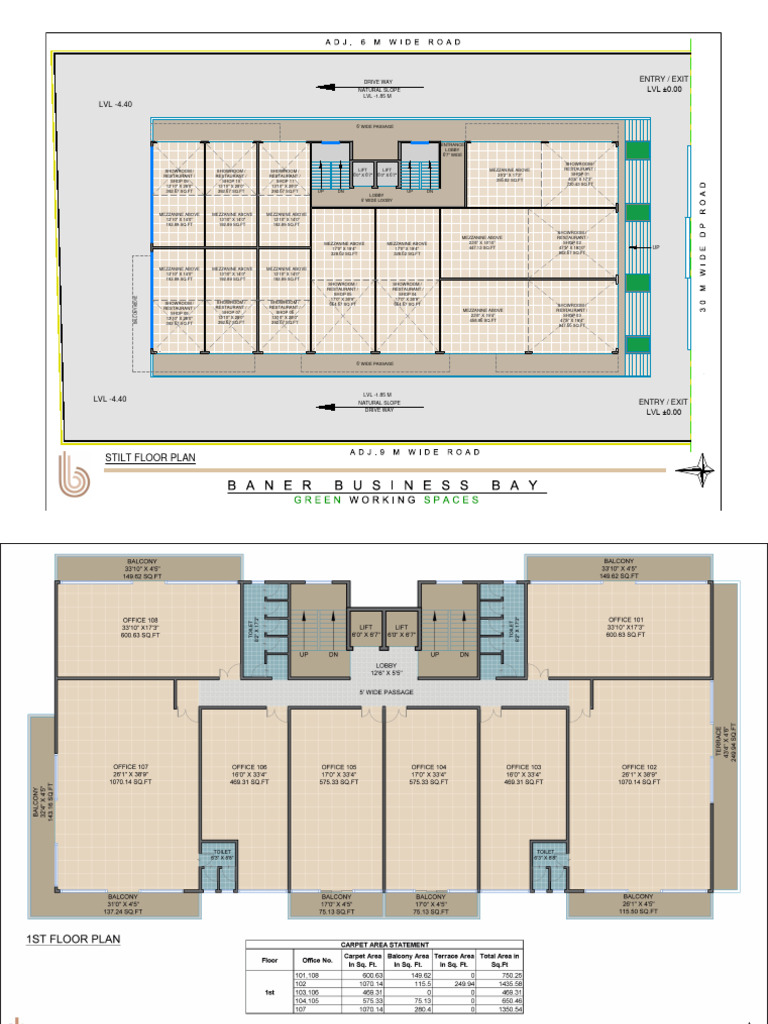 BBB Floor Plans (1) | PDF | Pedestrian Infrastructure | Floors