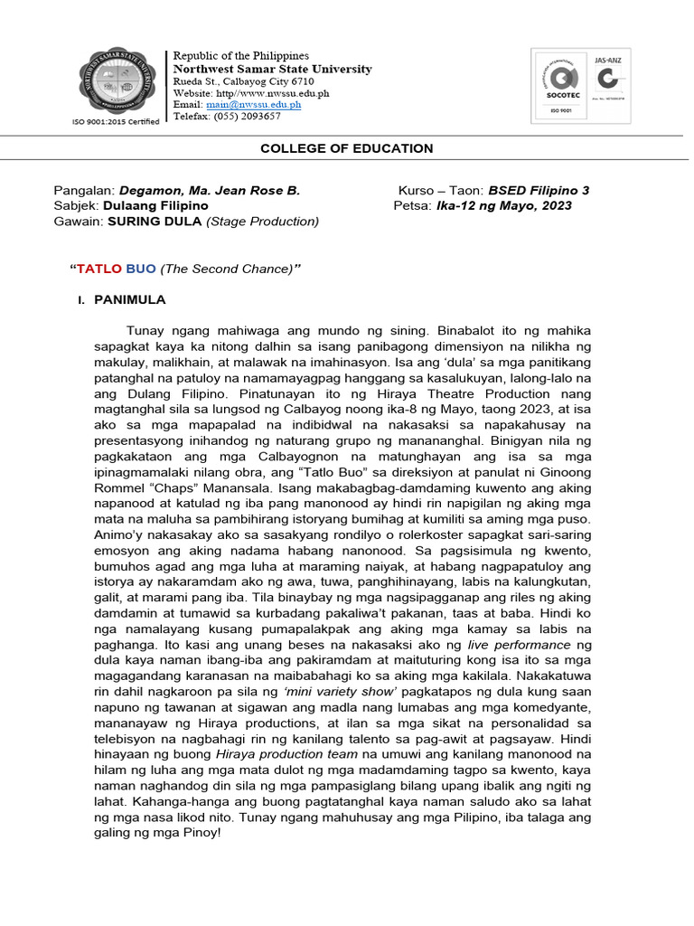 SURING DULA Template | PDF