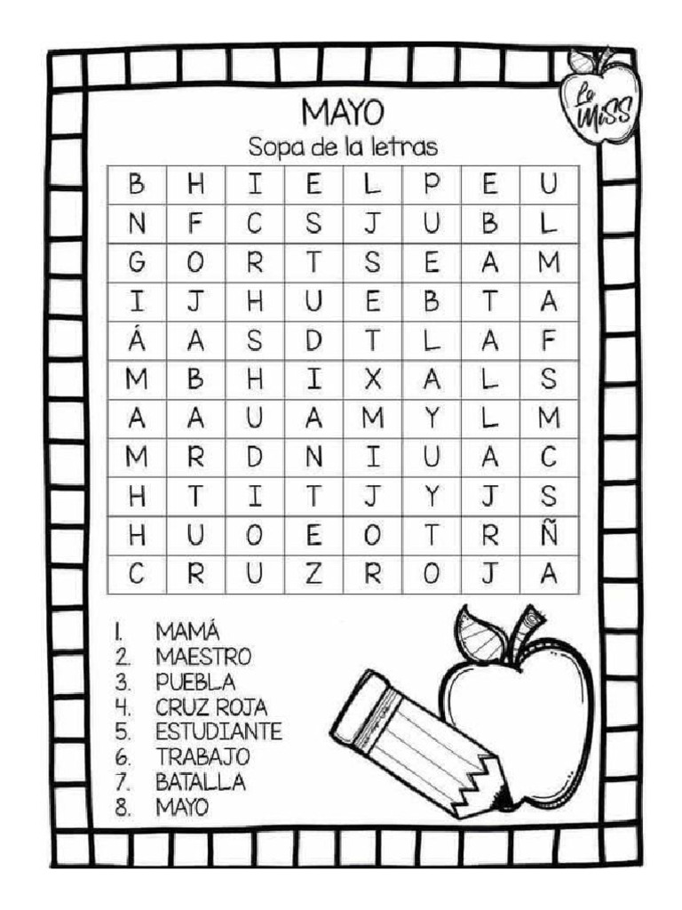 Crucigramas, Sopa de Letras | PDF