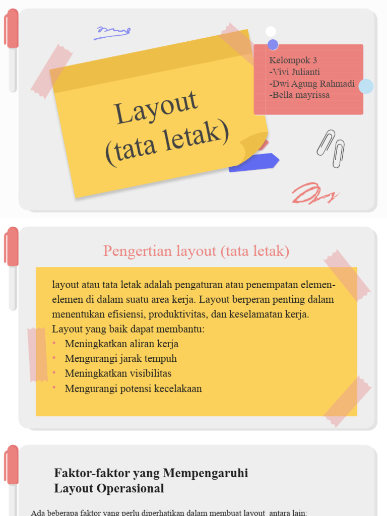 Panduan Tata Letak Efisien di Tempat Kerja | PDF