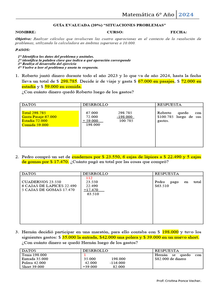 Problemas Matemáticos | PDF | Cocina, comidas y vino