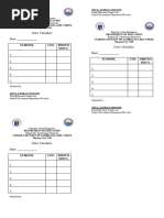 Template of Monitoring and Checking Sheet | PDF