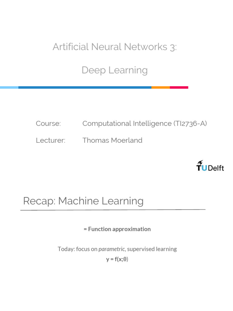 DeepLearning recap | PDF | Artificial Neural Network | Deep Learning