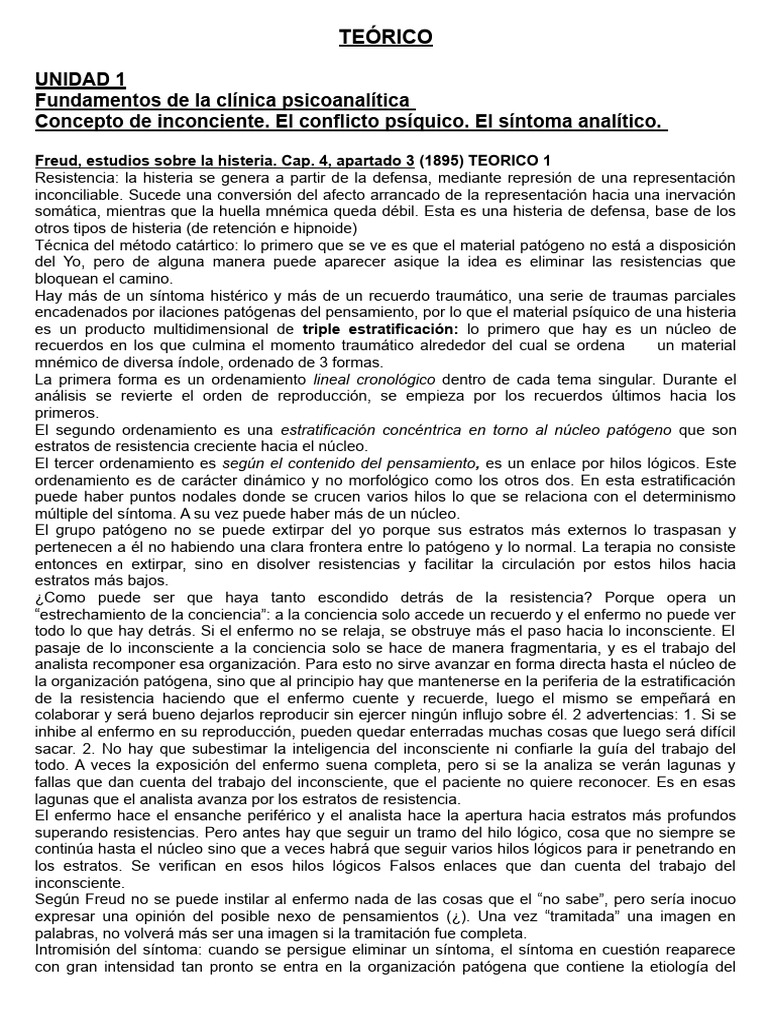 Resumen Ordenado Adultos | Descargar gratis PDF | Psicoanálisis | Mente inconsciente