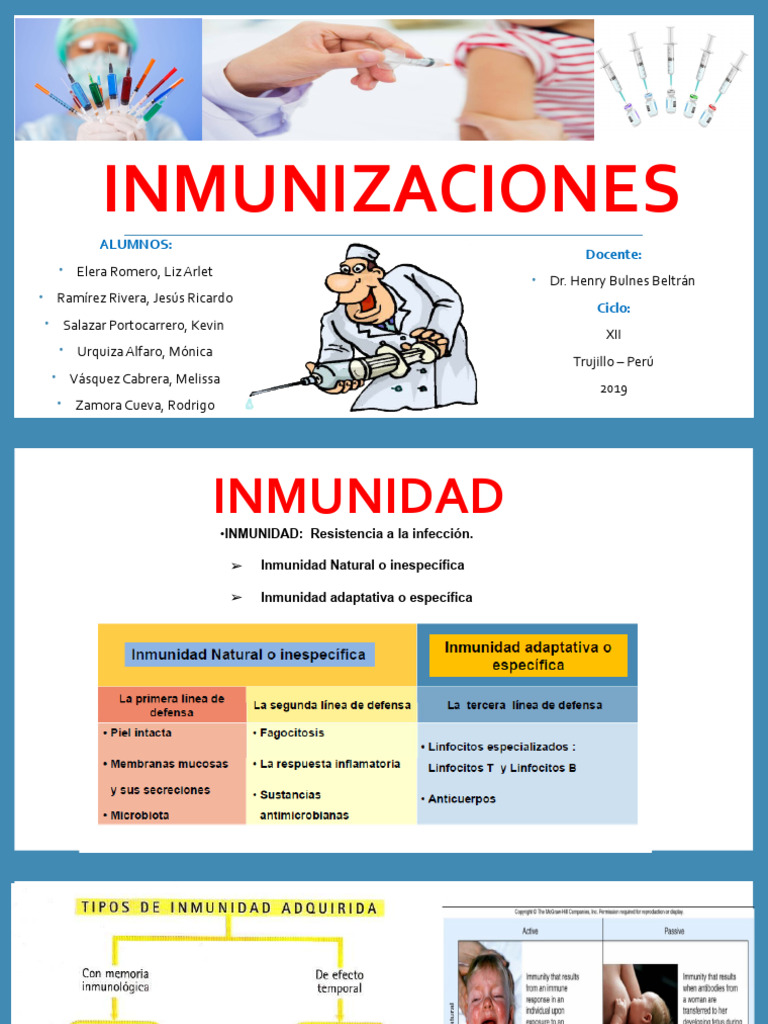 Inmunizaciones Exposición Completa | Descargar gratis PDF | Vacunas ...