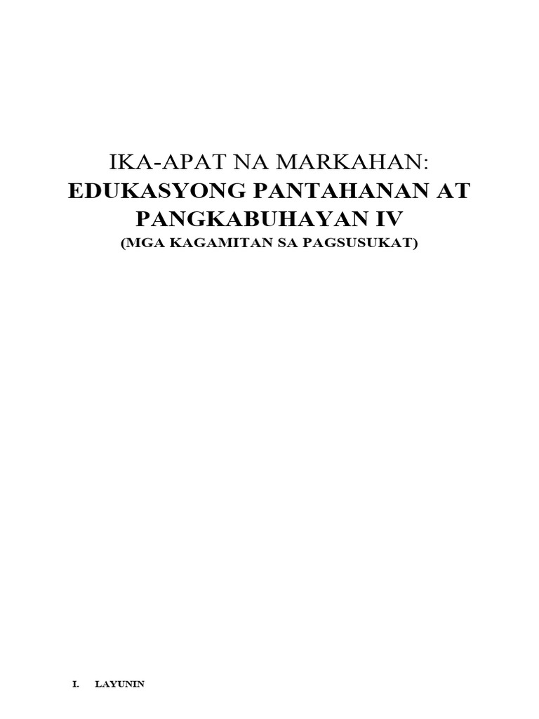 Grade 4 EPP Lesson Plan Quarter 4 | PDF