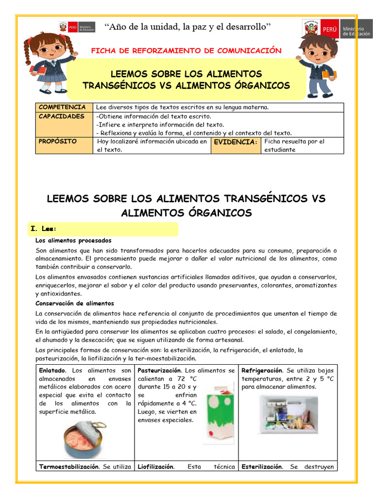 Reforzam-Comun - Leemos Sobre Los Alimentos Transgénicos VS Alimentos ...