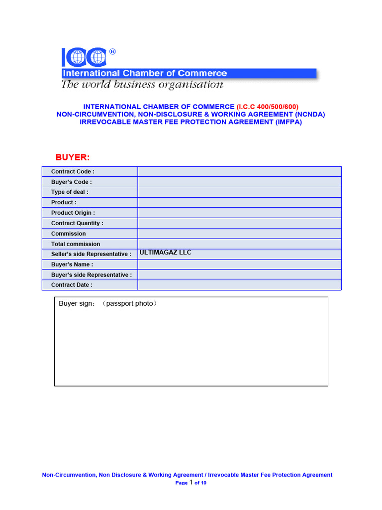 IMFPA, NCNDA - FORM (29th-MAR-2023) | PDF | Wire Transfer | Non ...