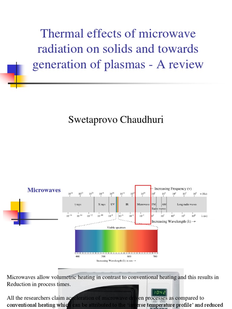 Thermal effects of microwaves on solids and plasma generation | PDF ...