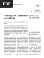Vestibuloplasty Techniques Overview | PDF | Dentures | Mouth