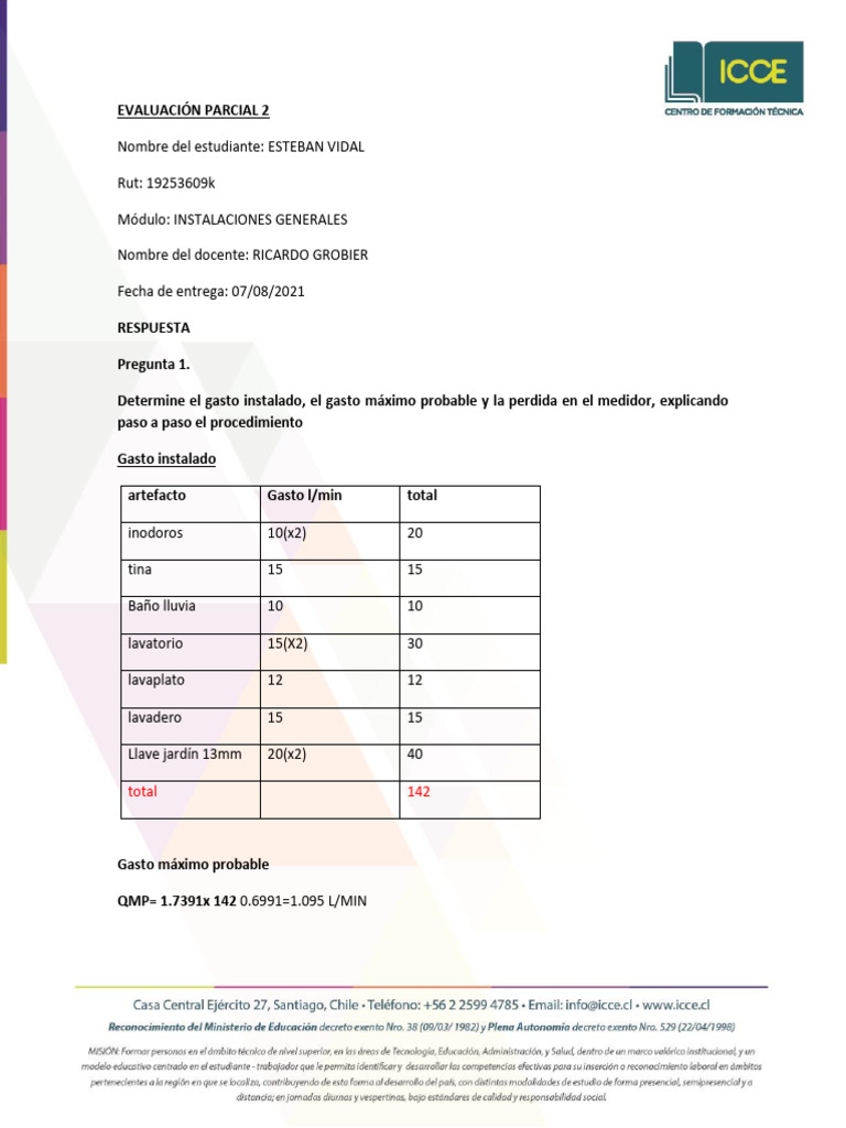 Evaluación Parcial 2 Ig | PDF | Agua | Administracion del Agua