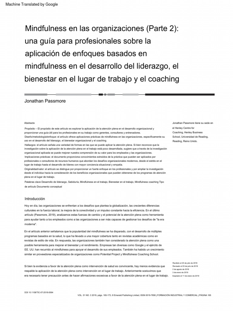 Mindfulness in organizations (part 2) A practitioners’ guide to ...