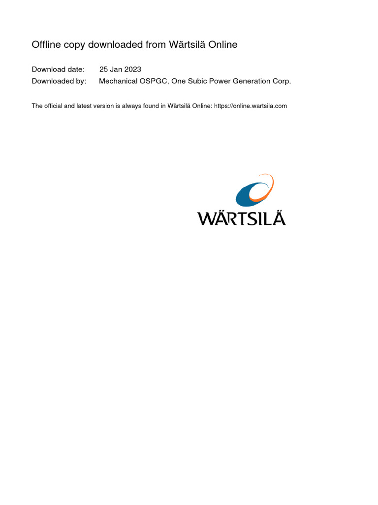 Wartsila 18V46 Operations and Maintenance Manual | Download Free PDF | Welding | Construction