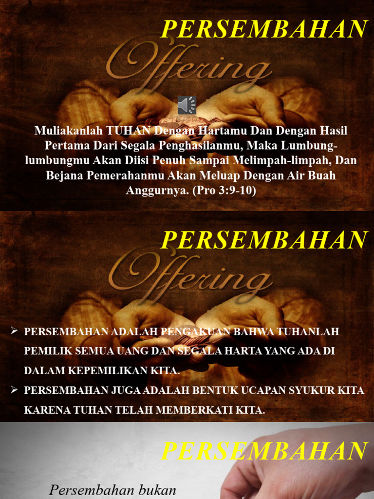 Mengenai Persembahan | PDF