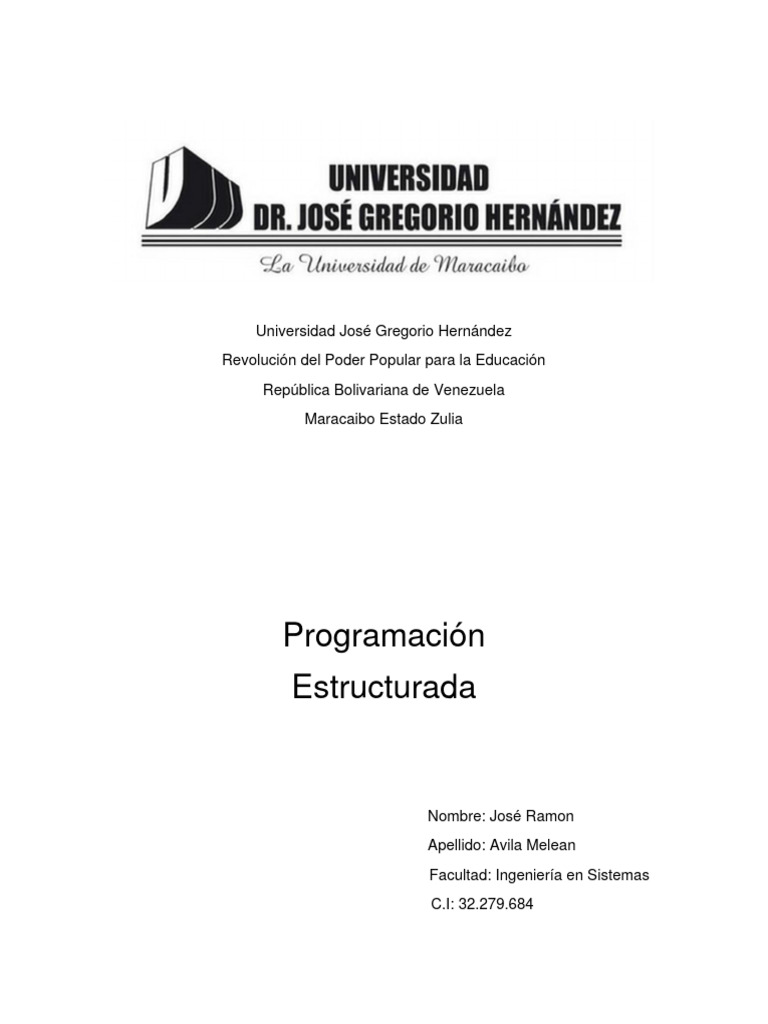 Programacion Estructurada C Pdf C Desarrollo De Software