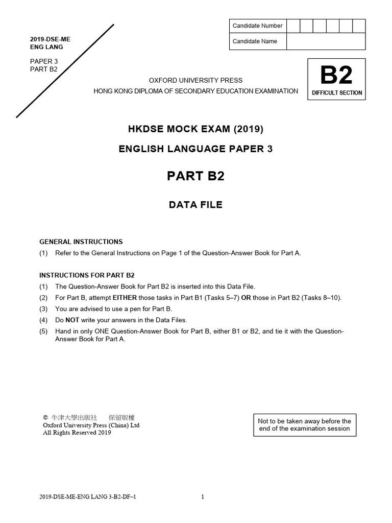 2019 Mock Exam P3 Part B2 DF | PDF | Climate Change | Science