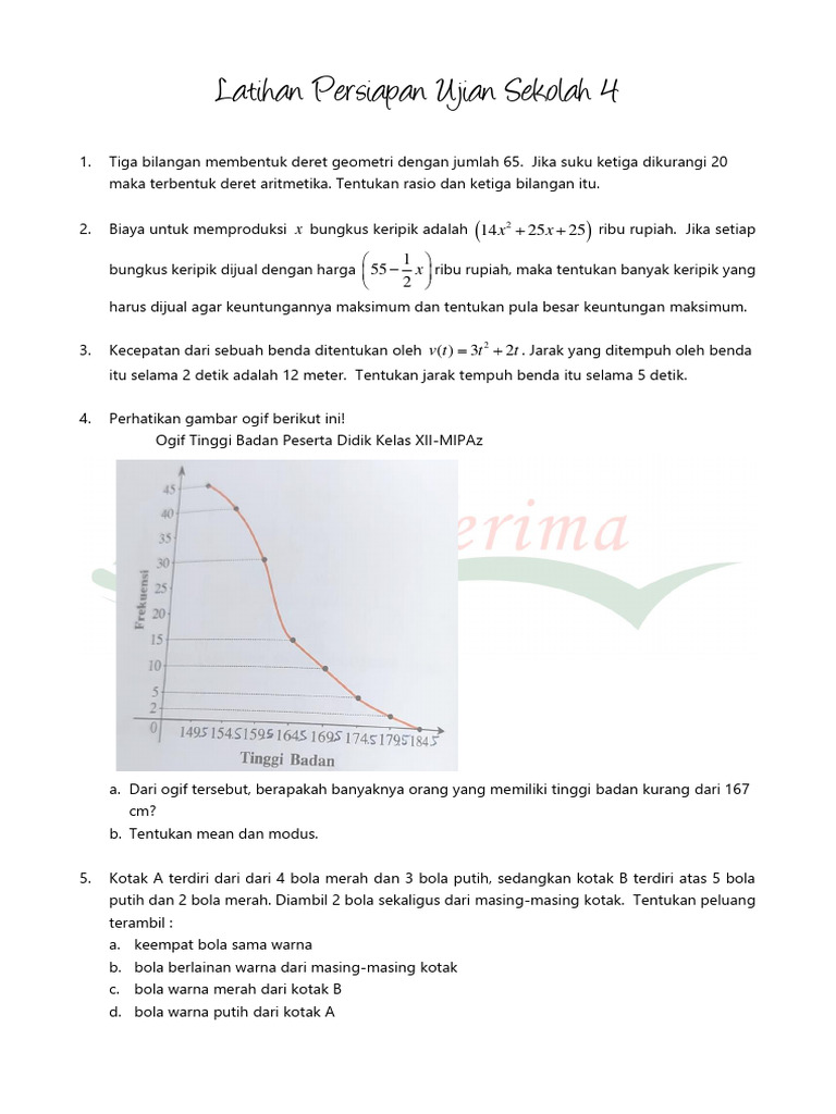 Latihan Usp 2024 | PDF