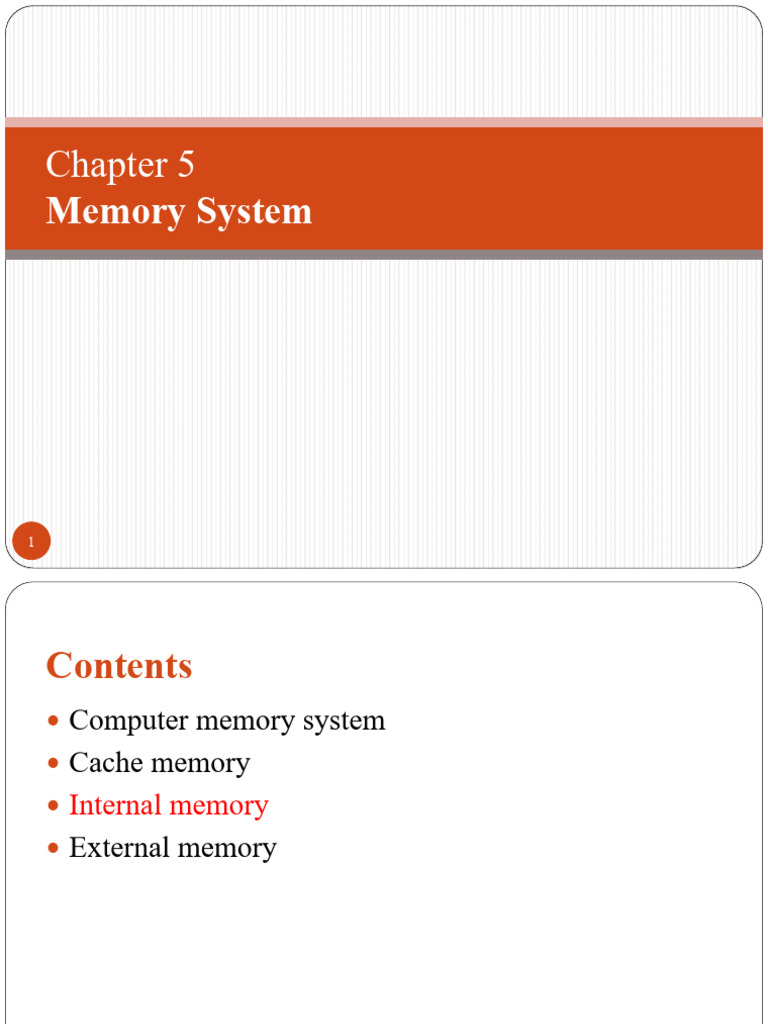 Chap 5 Memory System P2 Pdf Random Access Memory Solid State Drive