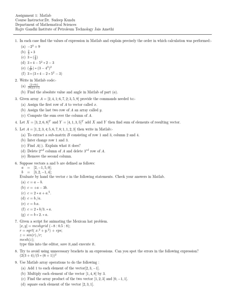 Assignment 1-1 | PDF