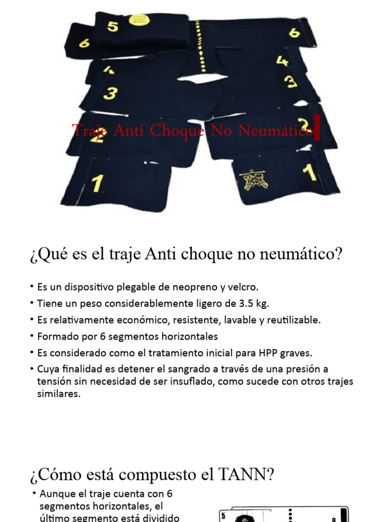 Traje Anti Choque No Neumático: Guía Completa | PDF | Hemodinámica ...