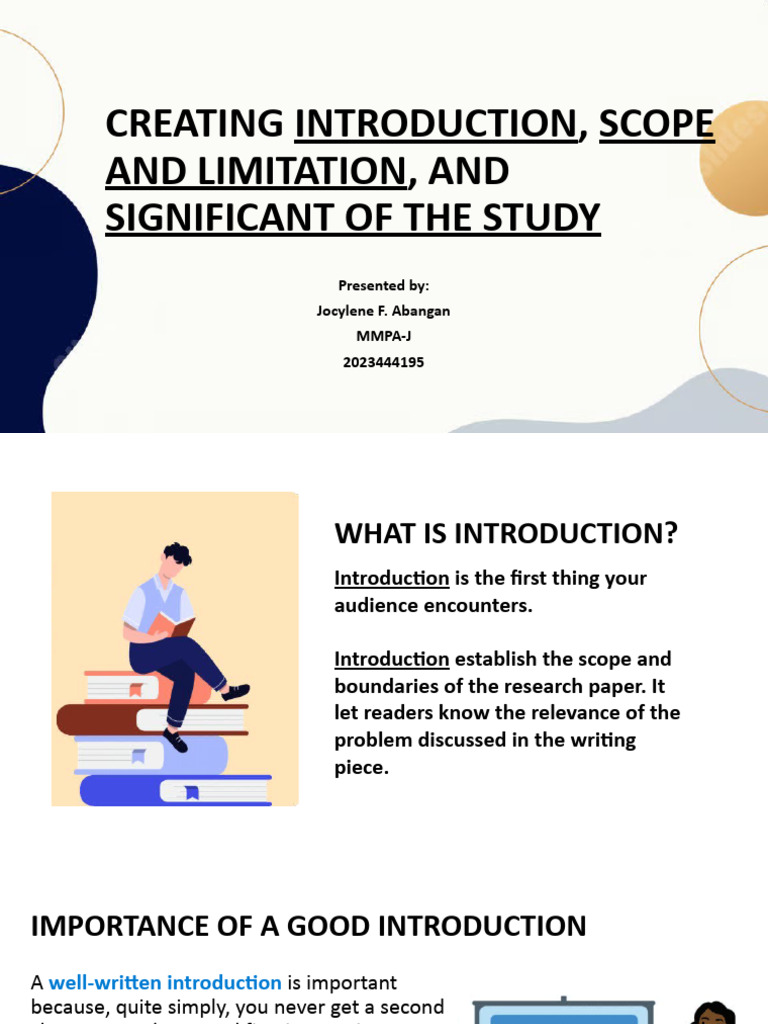 Writing Effective Introductions and Scope | PDF | Social Media ...