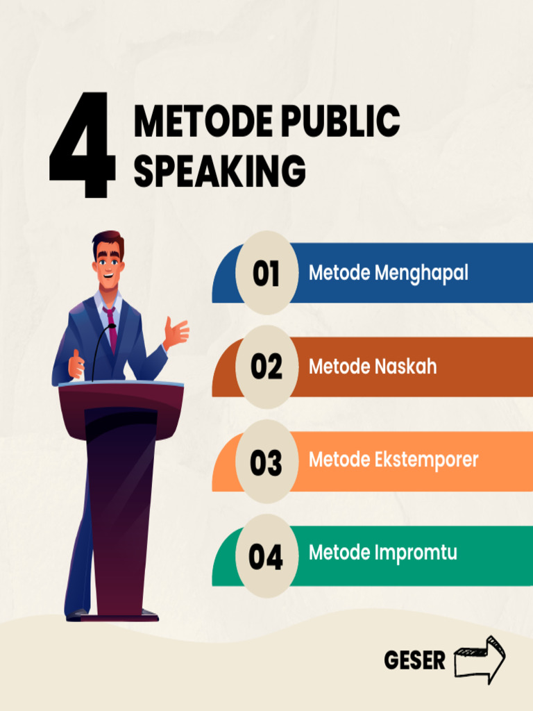 4 Metode Public Speaking | PDF