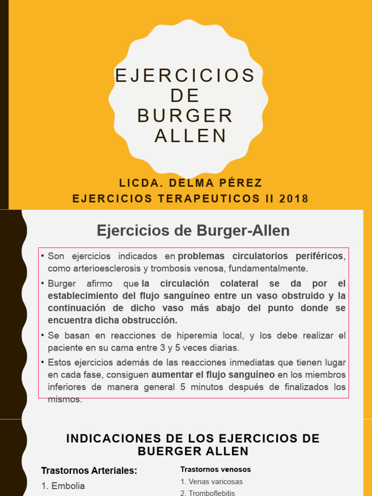 Ejercicios de Burger Allen | Descargar gratis PDF | Trombosis | Medicina