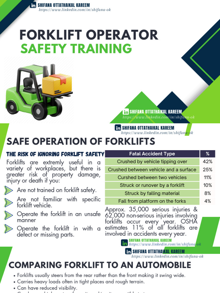 Folk Lift Operator Safety | PDF | Forklift | Truck