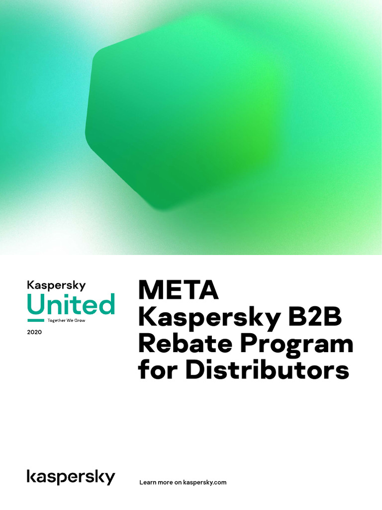 Kaspersky B2B Distributor Rebate Program | PDF | Rebate (Marketing ...