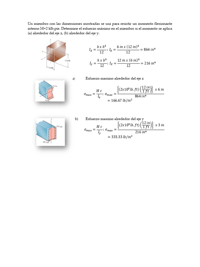 TAREA FLEXION Solucion | PDF | Triángulo | Geometría Elemental