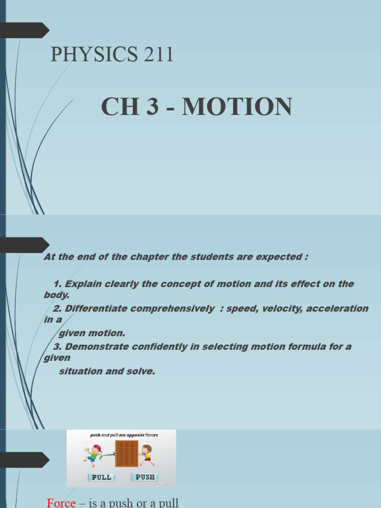 Phys 211 WK 3 CH 3 Motion | Download Free PDF | Acceleration | Velocity